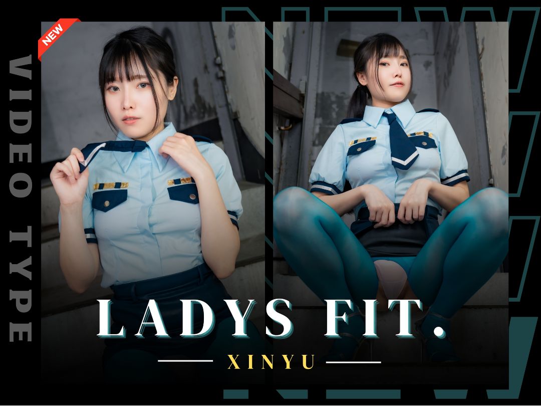 Furuke | 【VIDEO-GD】【女神絲秘搭】_XINYU芯羽_梯間女警藍色絲襪風，特殊色藍色絲襪女警在梯間做害羞的極限開腿與大秀美足!!